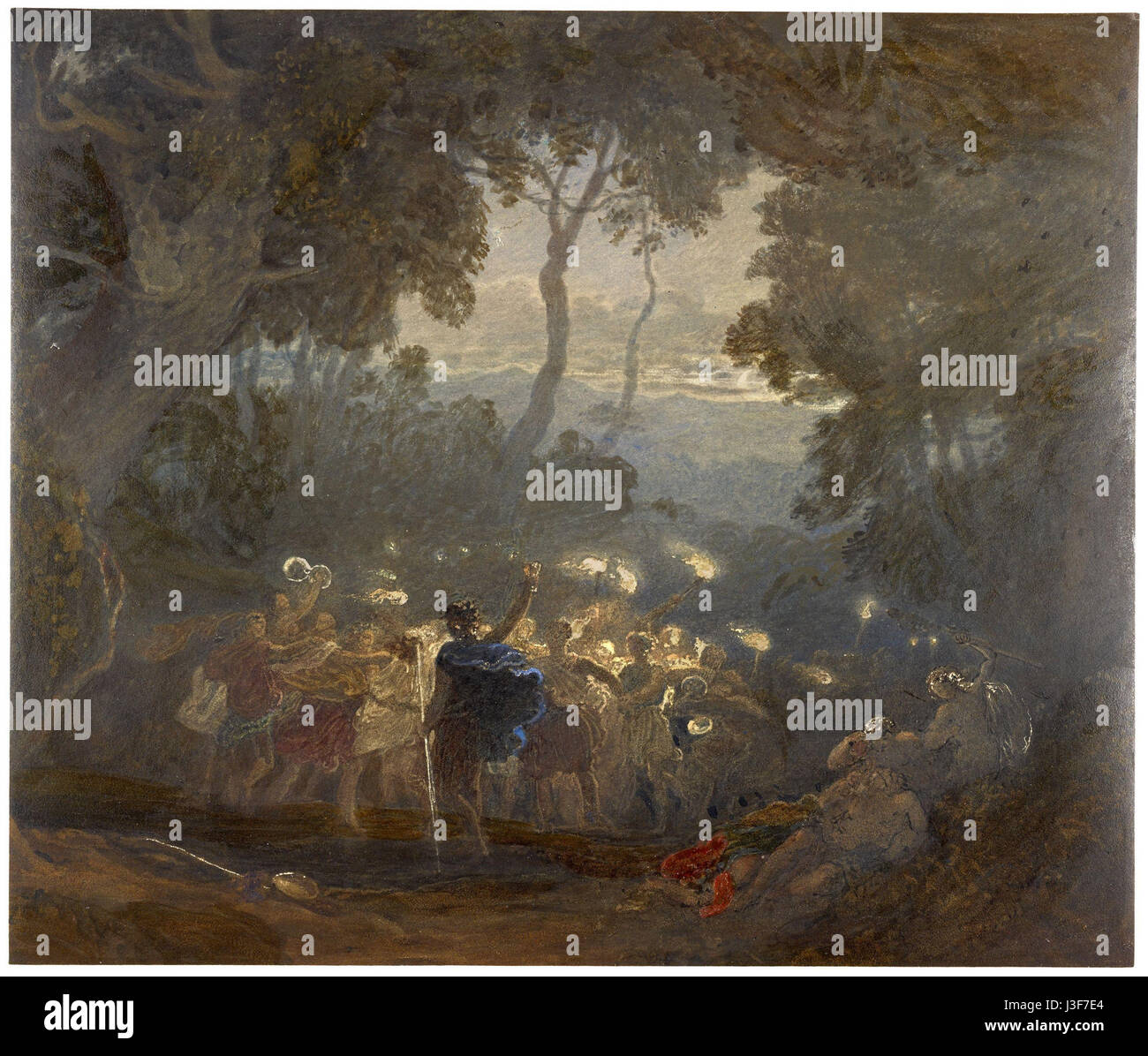 *The Dell of Comus* by Francis Oliver Finch, circa 1835, is a work ...