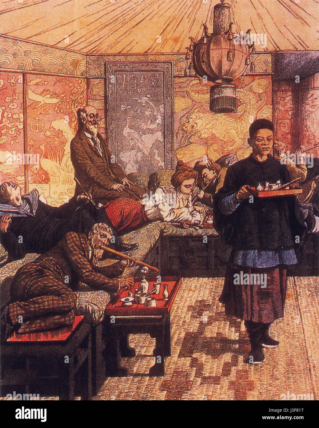 Opium den painting hi-res stock photography and images - Alamy
