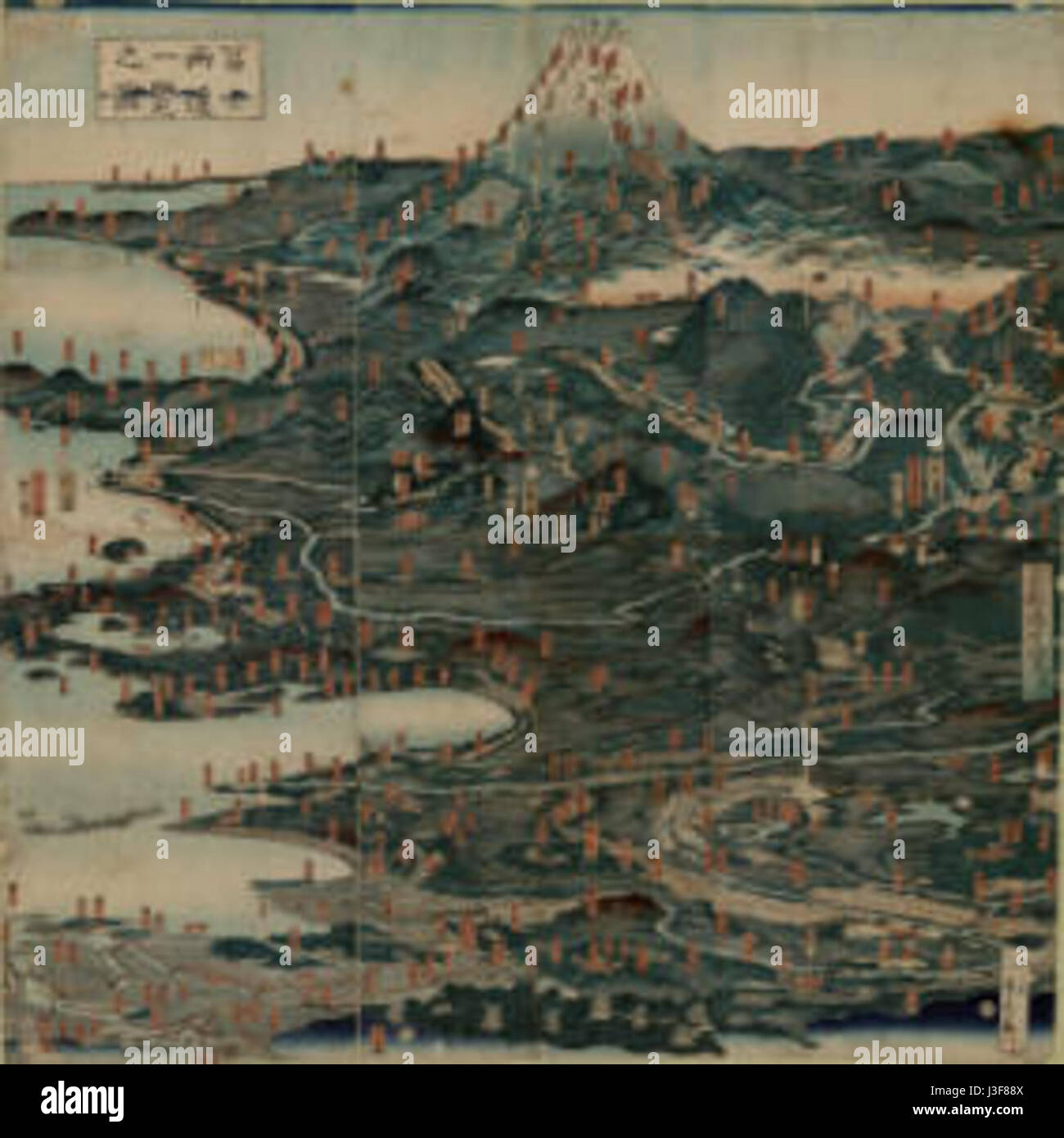 Fuji map hi-res stock photography and images - Alamy