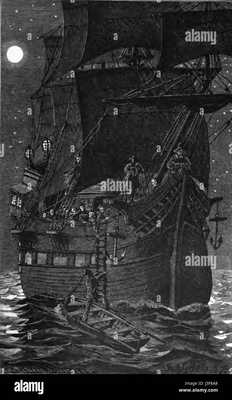 This painting by Gehrts, titled 'The Flying Dutchman,' depicts the ...