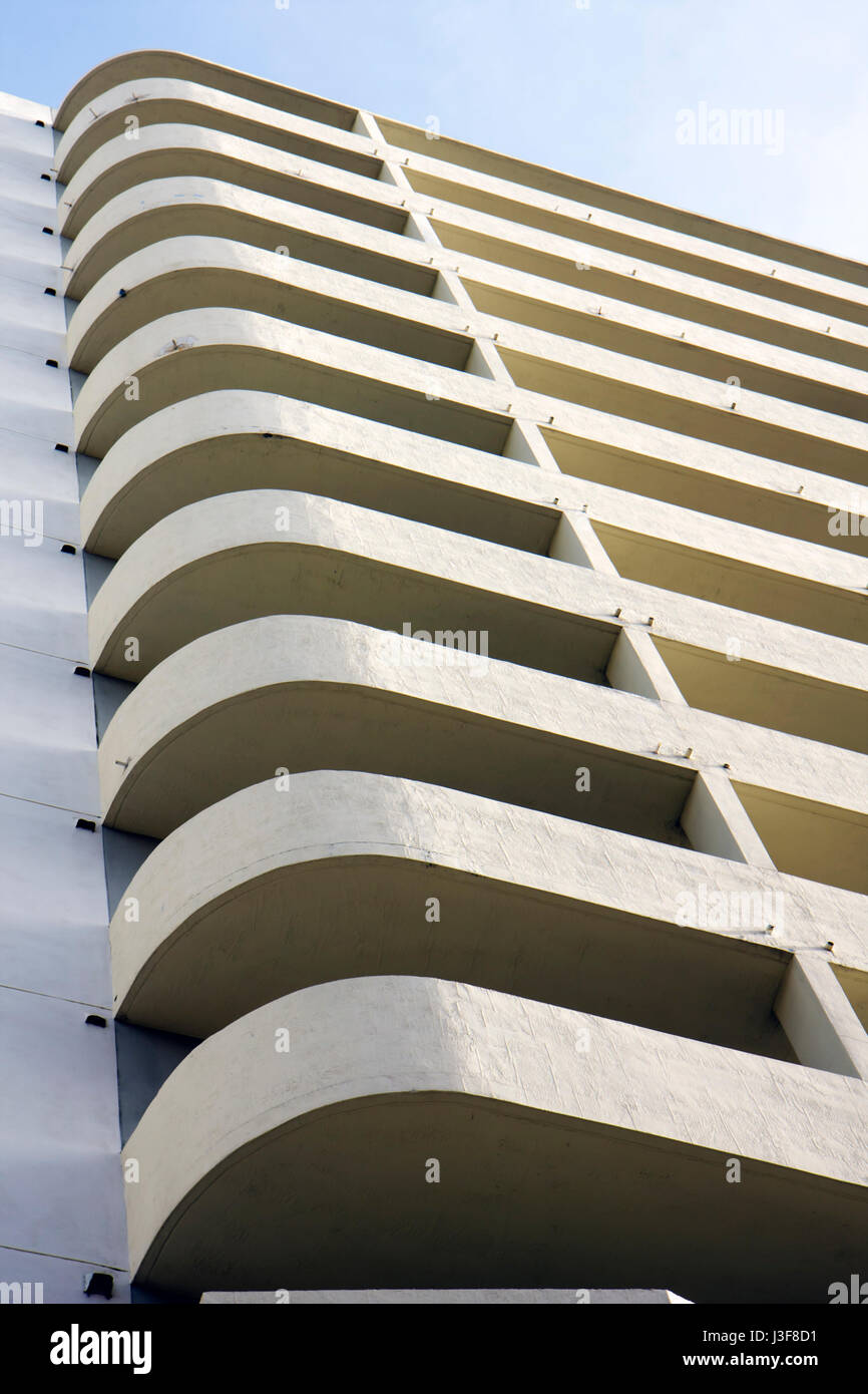 Miami Florida,Brickell District,balconies,high rise skyscraper ...