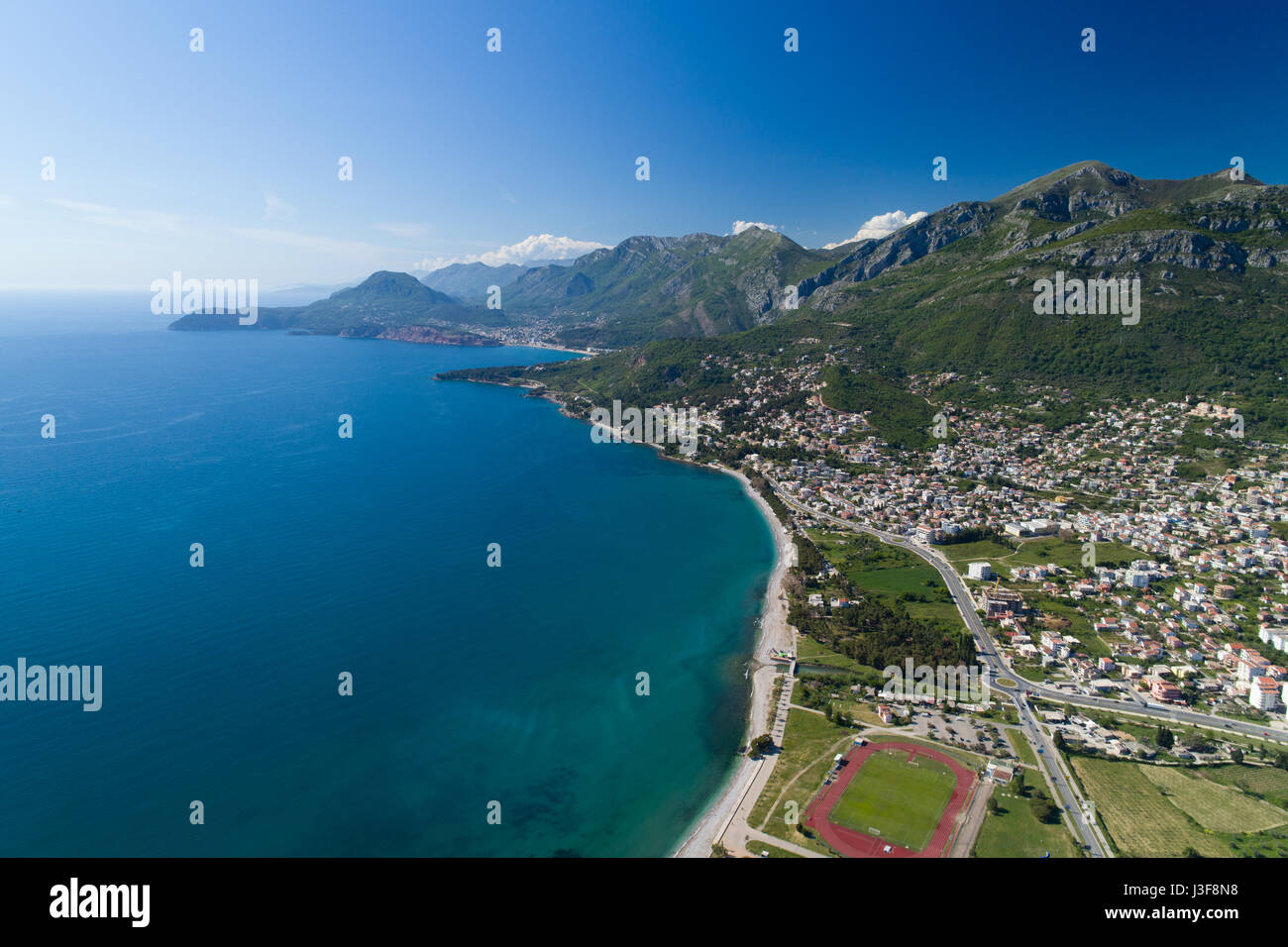 Aerial view of the city Bar Stock Photo - Alamy