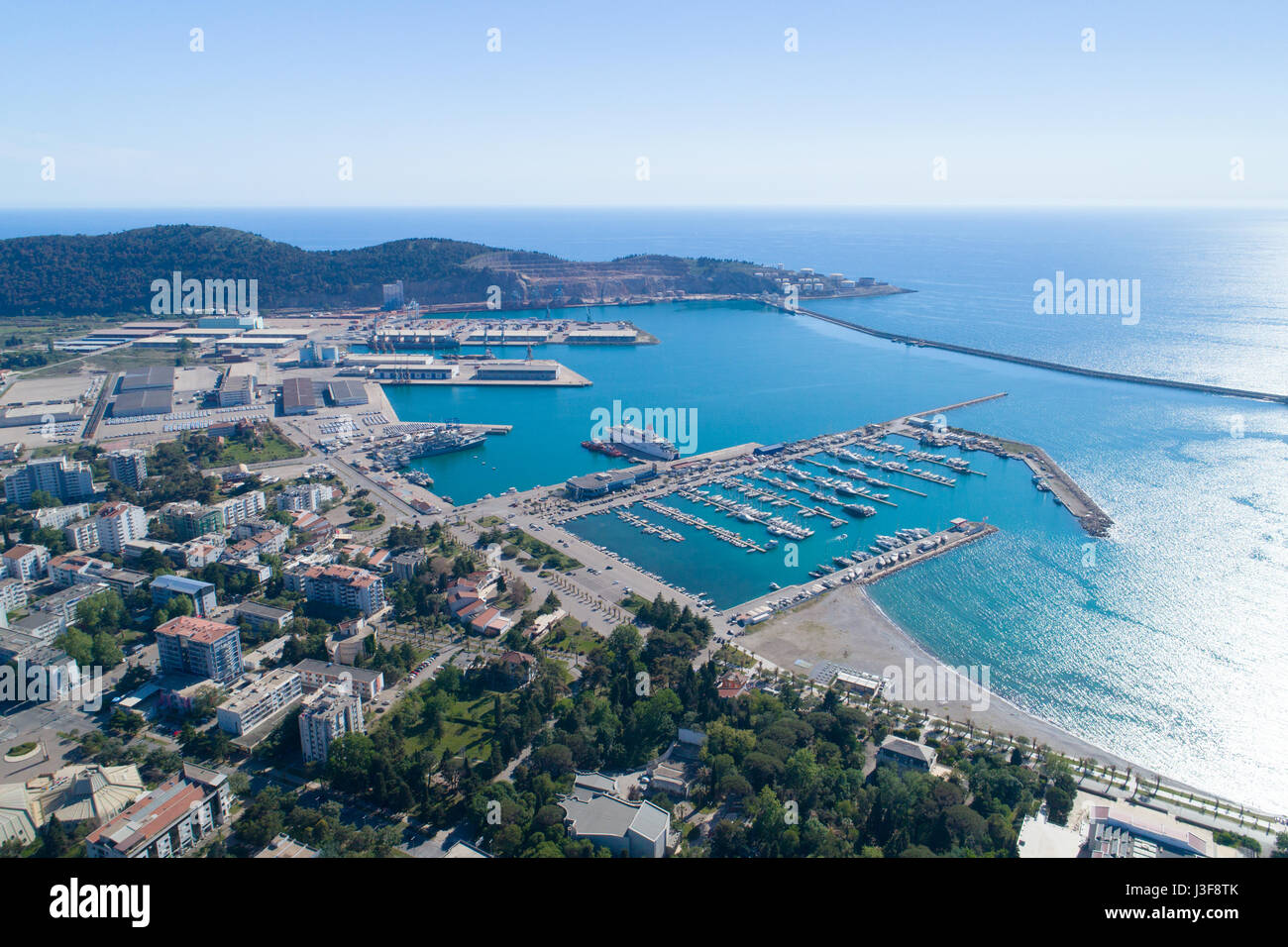 Aerial view of the city Bar Stock Photo - Alamy