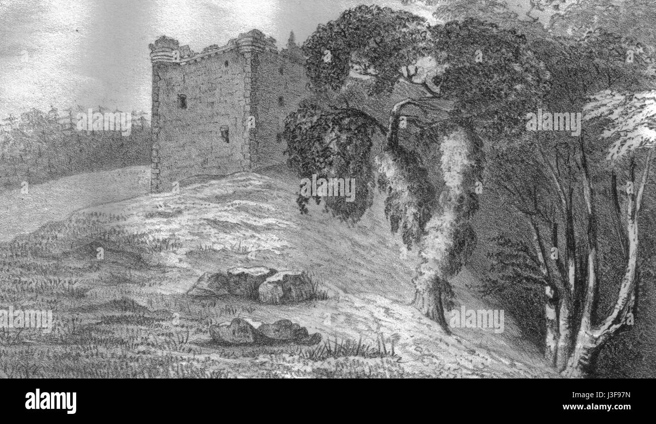 Fairlie Castle, located in Clyde, Scotland, dates back to the 1840s ...