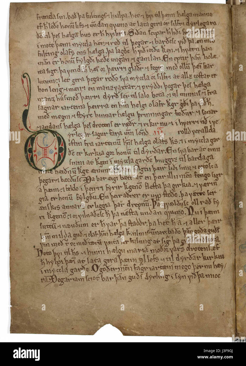 The *Gammelnorsk homiliebok* is an Old Norse manuscript, a homily book ...
