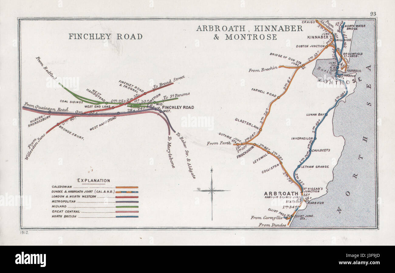 Arbroath map hi-res stock photography and images - Alamy