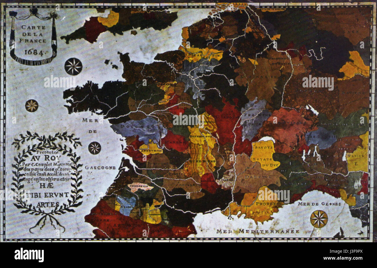 This historical entry refers to France in the year 1684, a significant ...