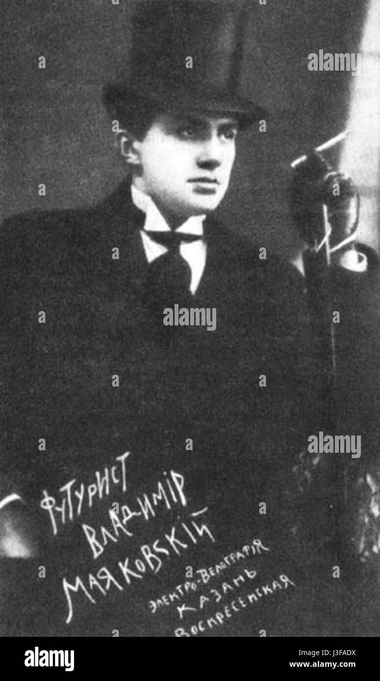 The Futurist Mayakovsky refers to Vladimir Mayakovsky, a Russian poet ...