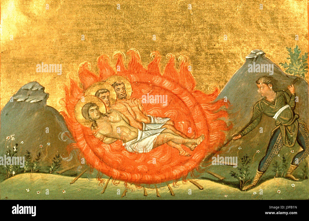 Fausta, and with her Evilasius and Maximus, at Cyzicus (Menologion of ...