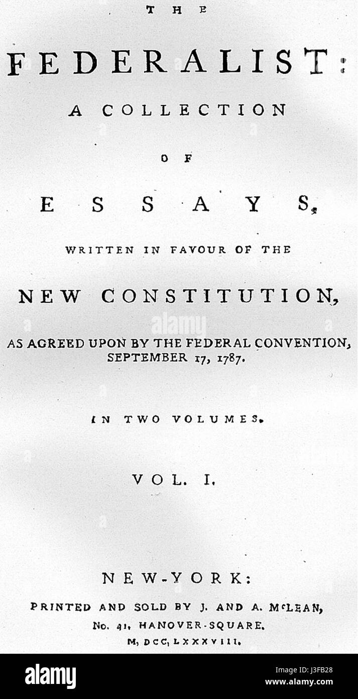 Federalist hi-res stock photography and images - Alamy