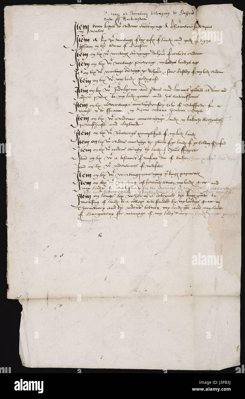 These writings, held by the Beinecke Library, belong to the Stafford ...
