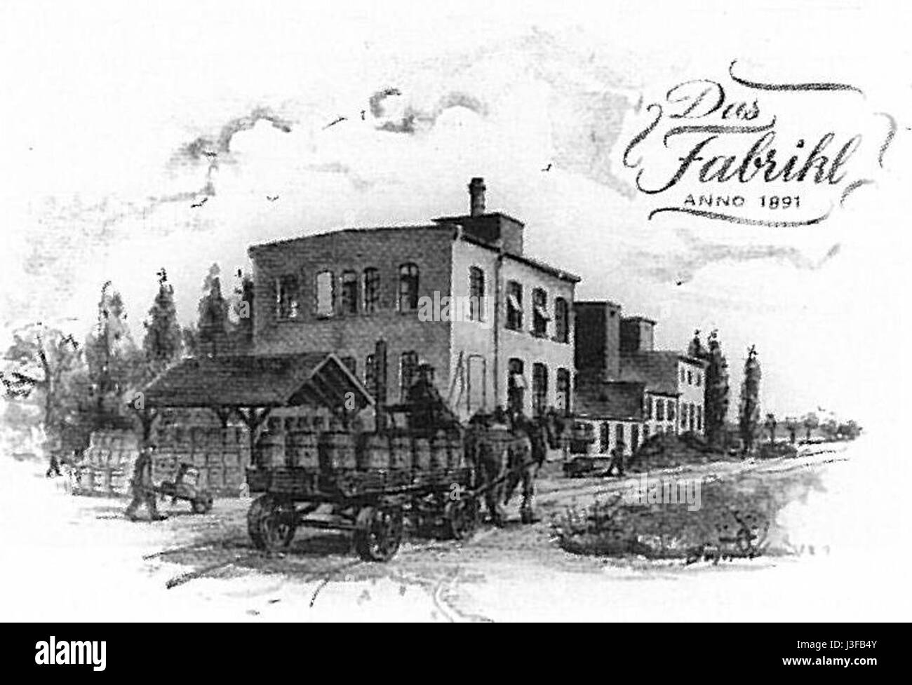 Fabrikl Raschig 1891 Stock Photo - Alamy