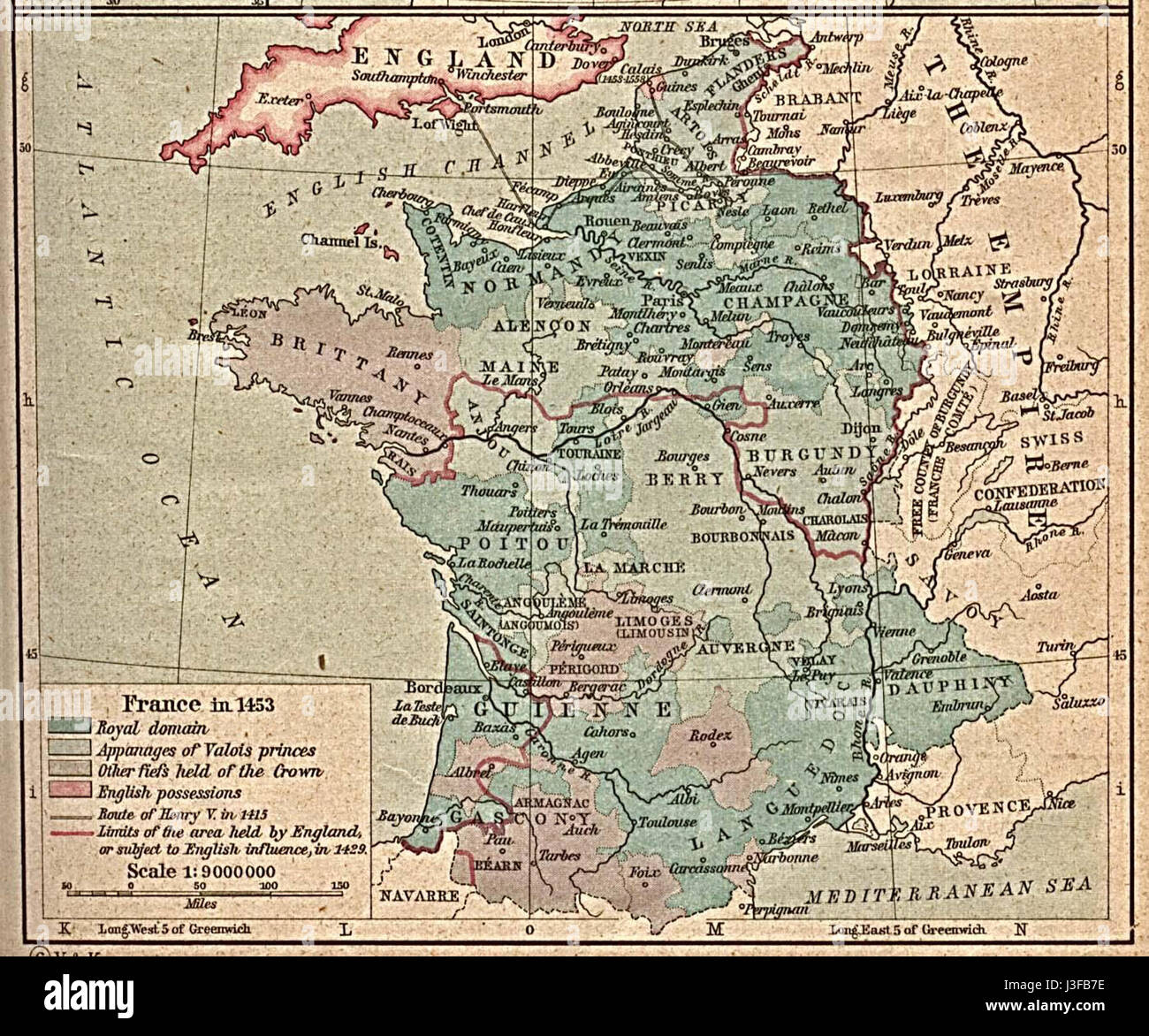 1400 map hi-res stock photography and images - Alamy