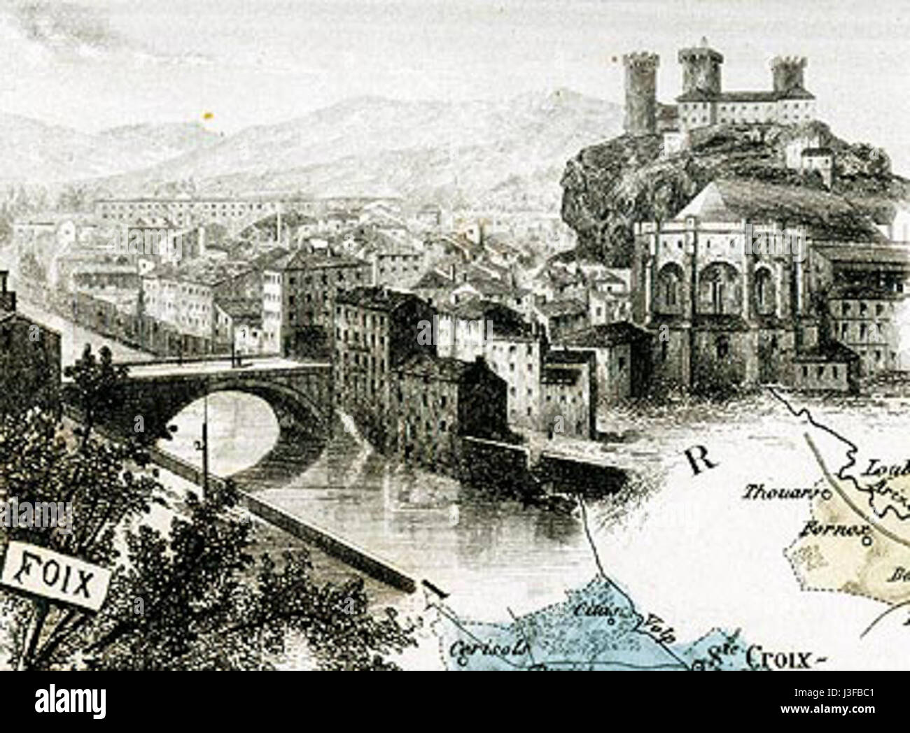 Foix map hi-res stock photography and images - Alamy