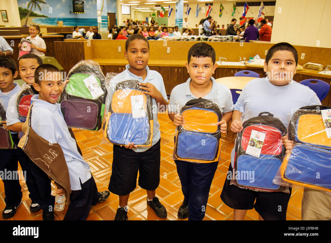 Miami Florida,Comstock Elementary School,Welcome Back,Backpack Giveaway ...