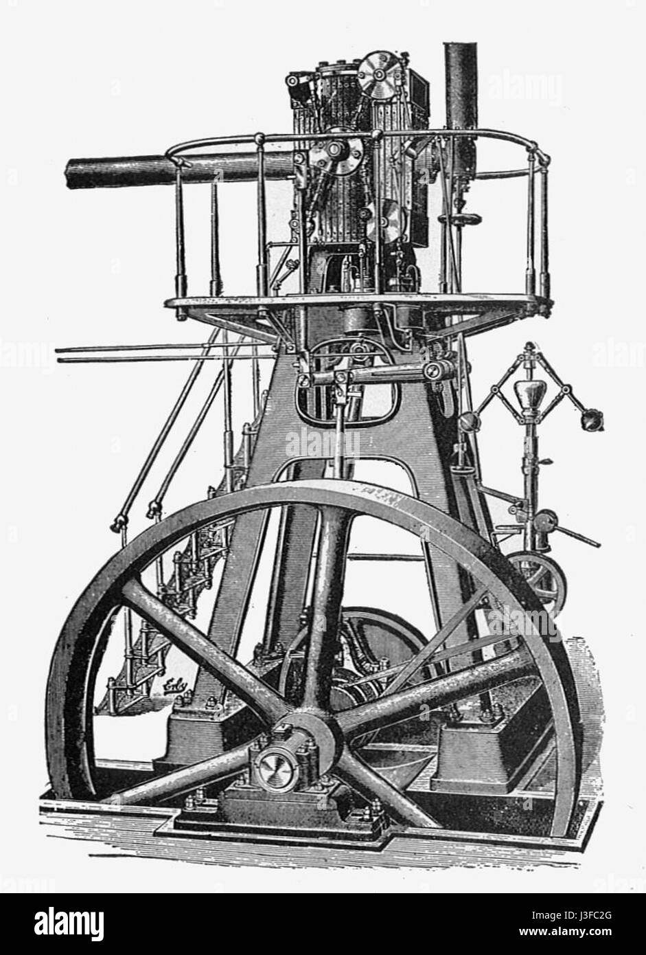 This image features the Fraser & Chalmers vertical Corliss engine, as ...