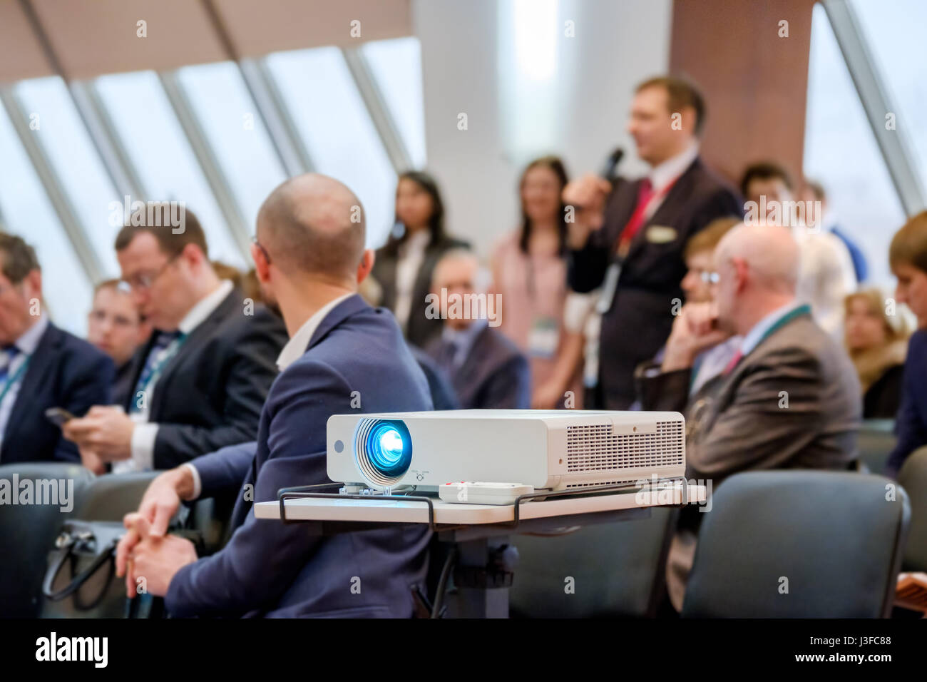 Audience at conference hall Stock Photo - Alamy