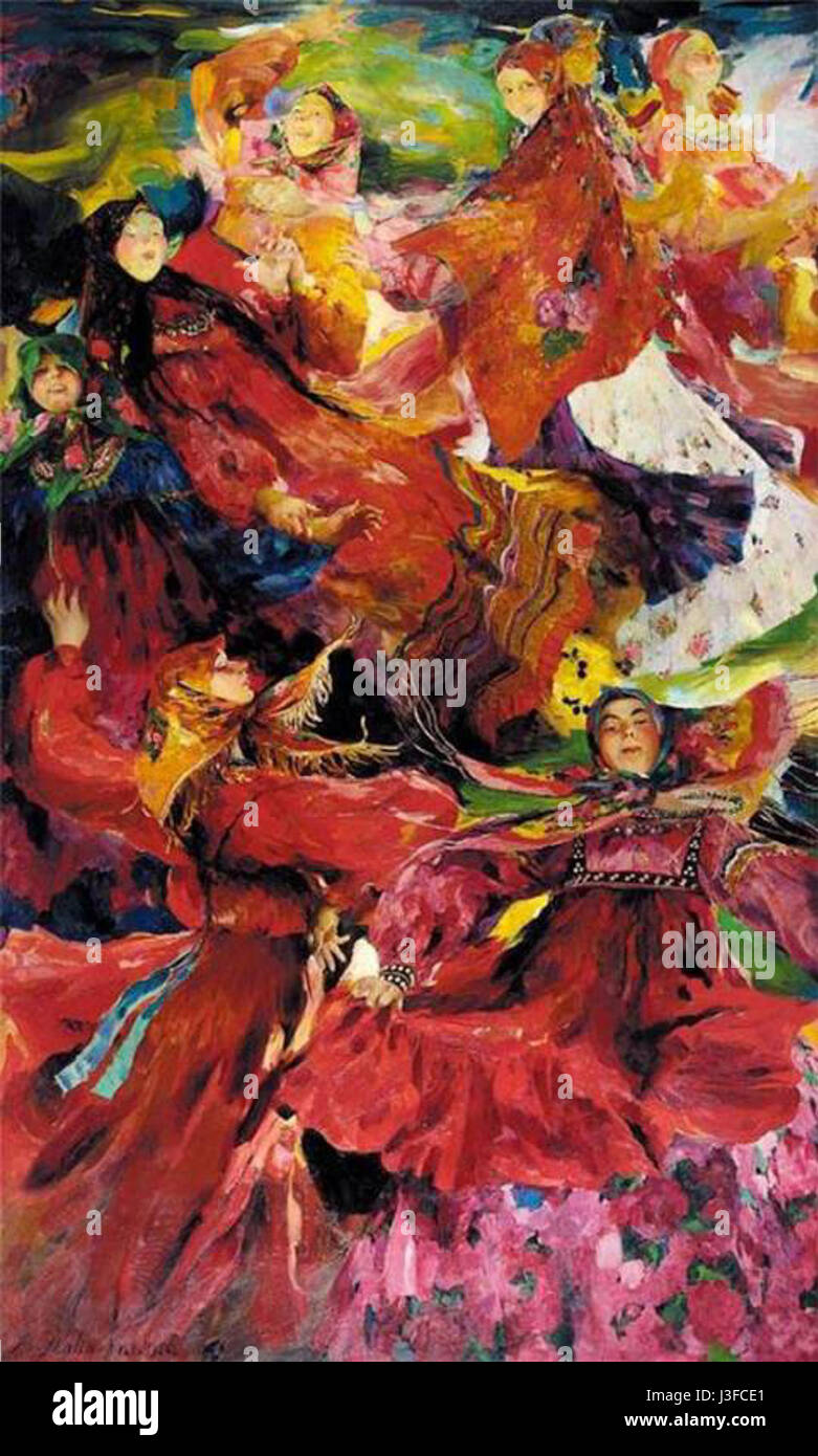 Farandol by F.Malyavin (1926 Stock Photo - Alamy