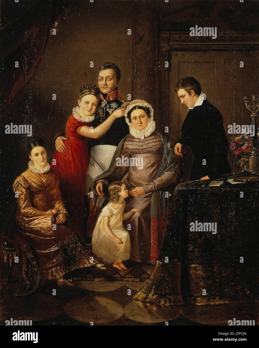Family Portrait of the Repnin Volkonskys Stock Photo - Alamy