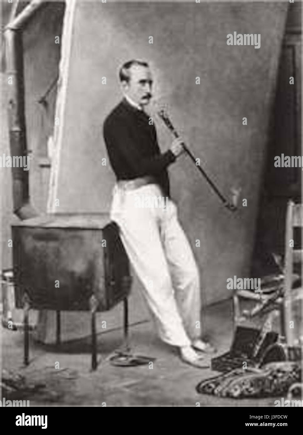 A historical photograph of the Marquis de Custine, a French aristocrat ...