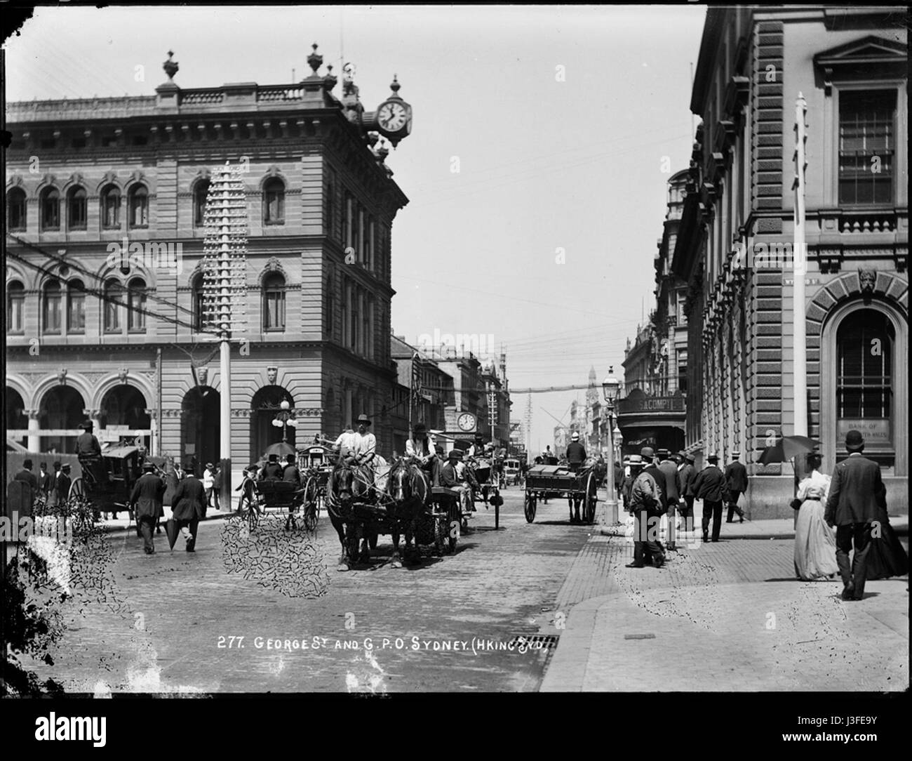 This photograph captures George Street and the General Post Office (GPO ...