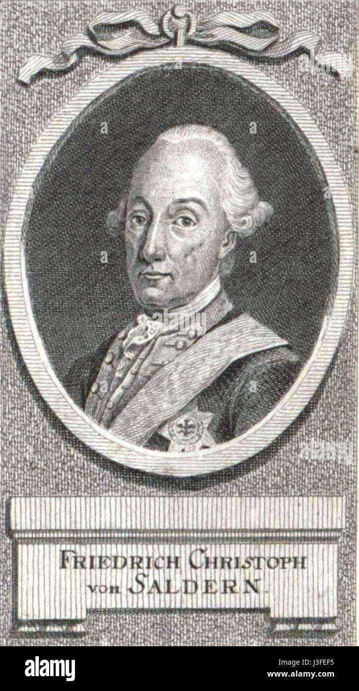 Friedrich Christoph Saldern was a prominent figure in German history ...