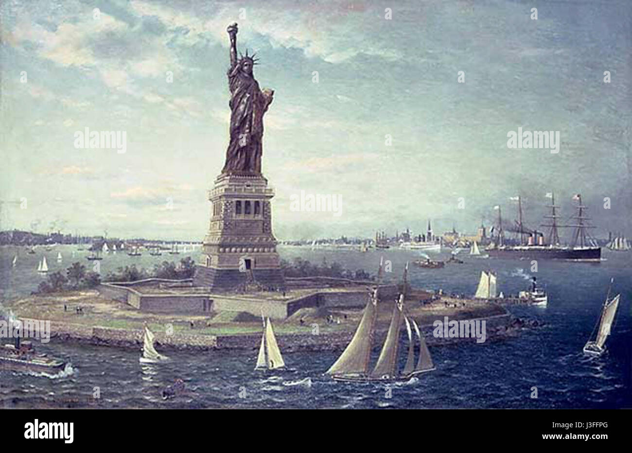 Fred Pansing Liberty Iceland and Statue of Liberty Stock Photo - Alamy