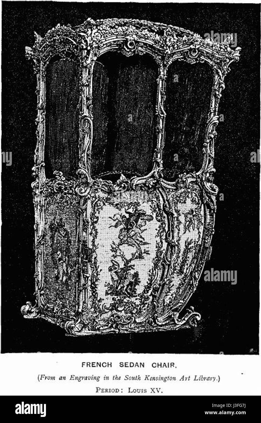 French Sedan Chair Stock Photo - Alamy