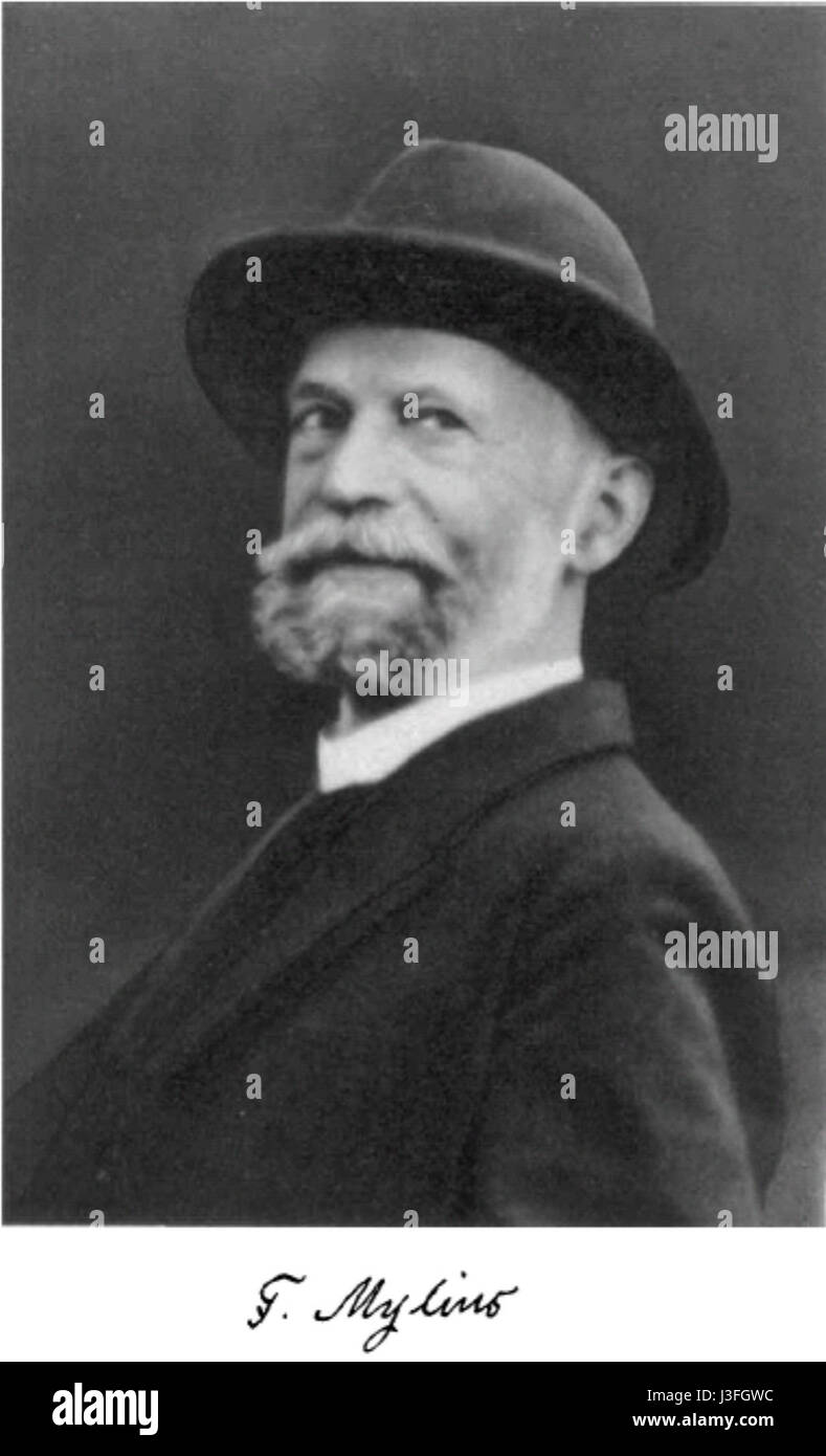 Franz Mylius ca. 1914 Stock Photo - Alamy
