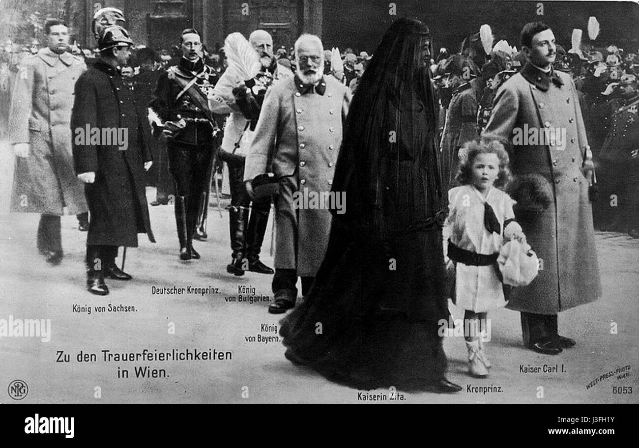 Funeral Procession for Emperor Franz Josef 1916 Stock Photo - Alamy