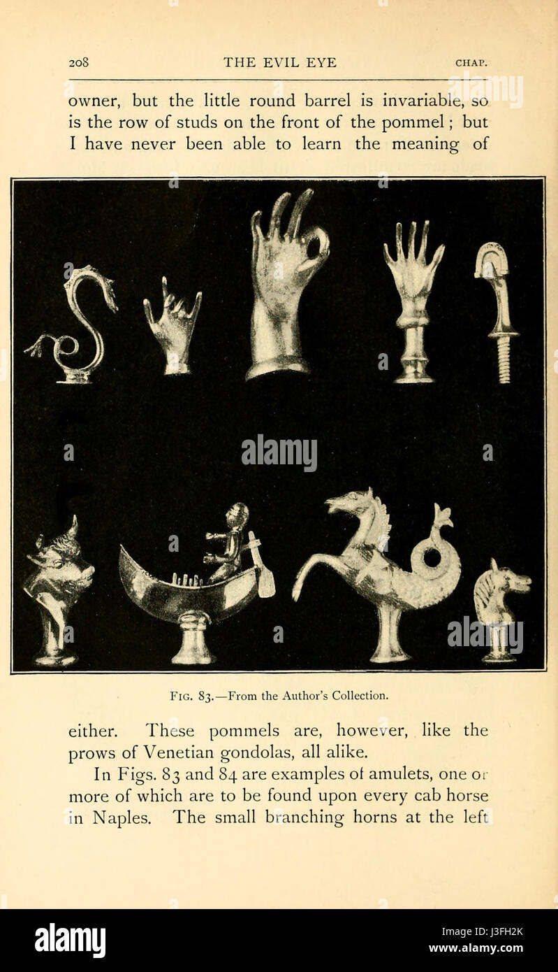A diagram or illustration from 'The Evil Eye' by Elworthy, showcasing ...