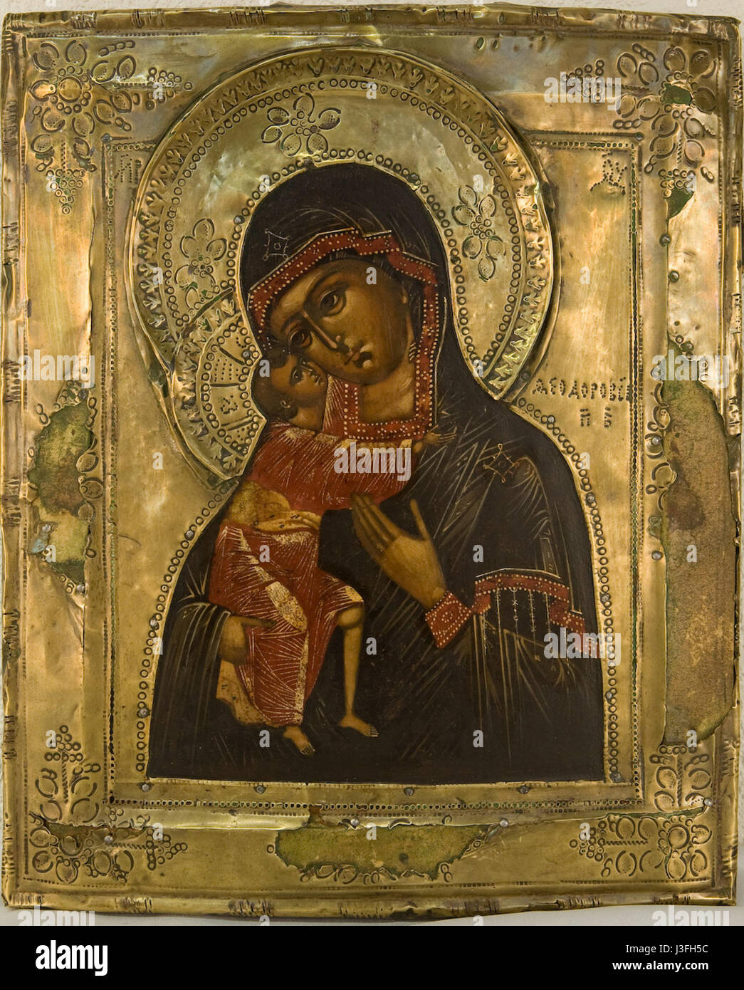 Feodorovskaya refers to a type of Russian Orthodox icon, often framed ...