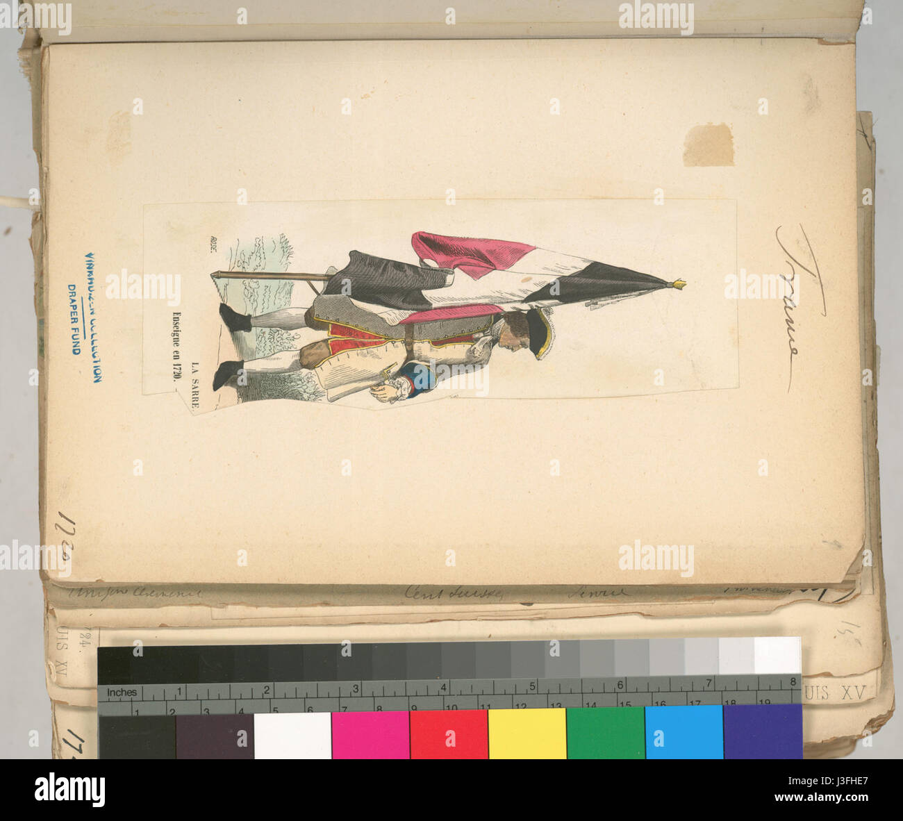 This historical image depicts France during the early years of Louis XV ...