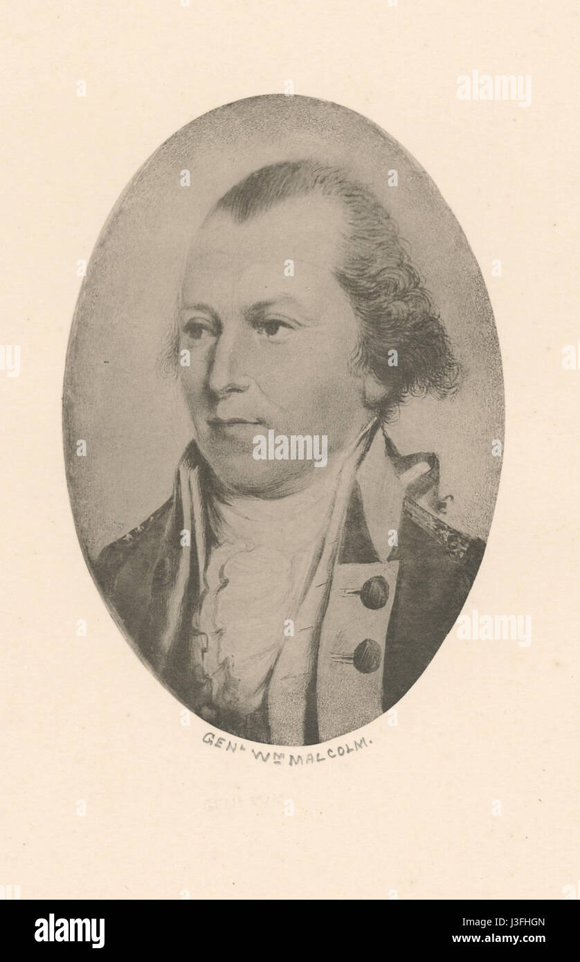 General William Malcolm was a military figure, and this title likely ...