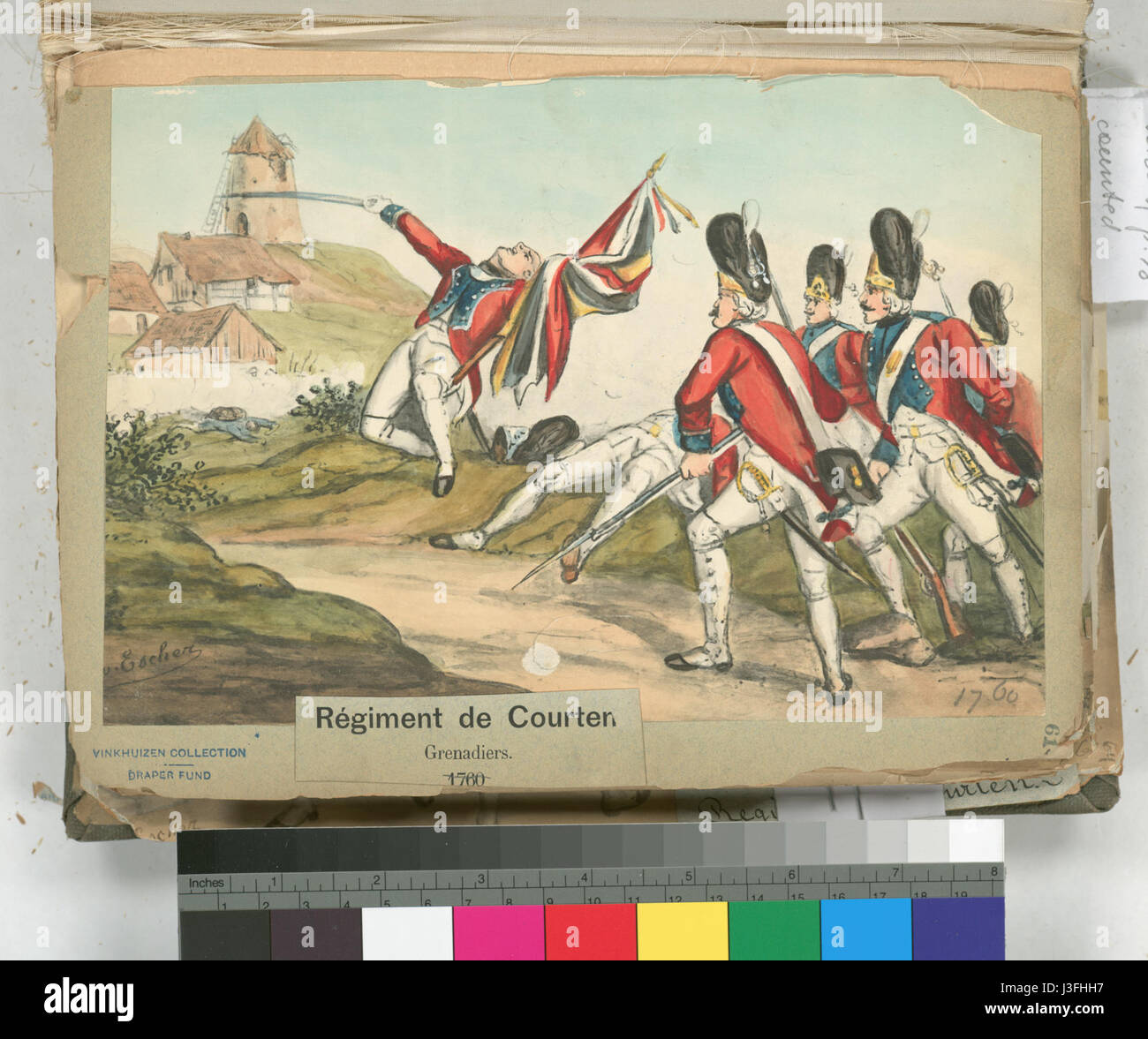 An illustration titled 'France, 1757 1760', part of the New York Public ...