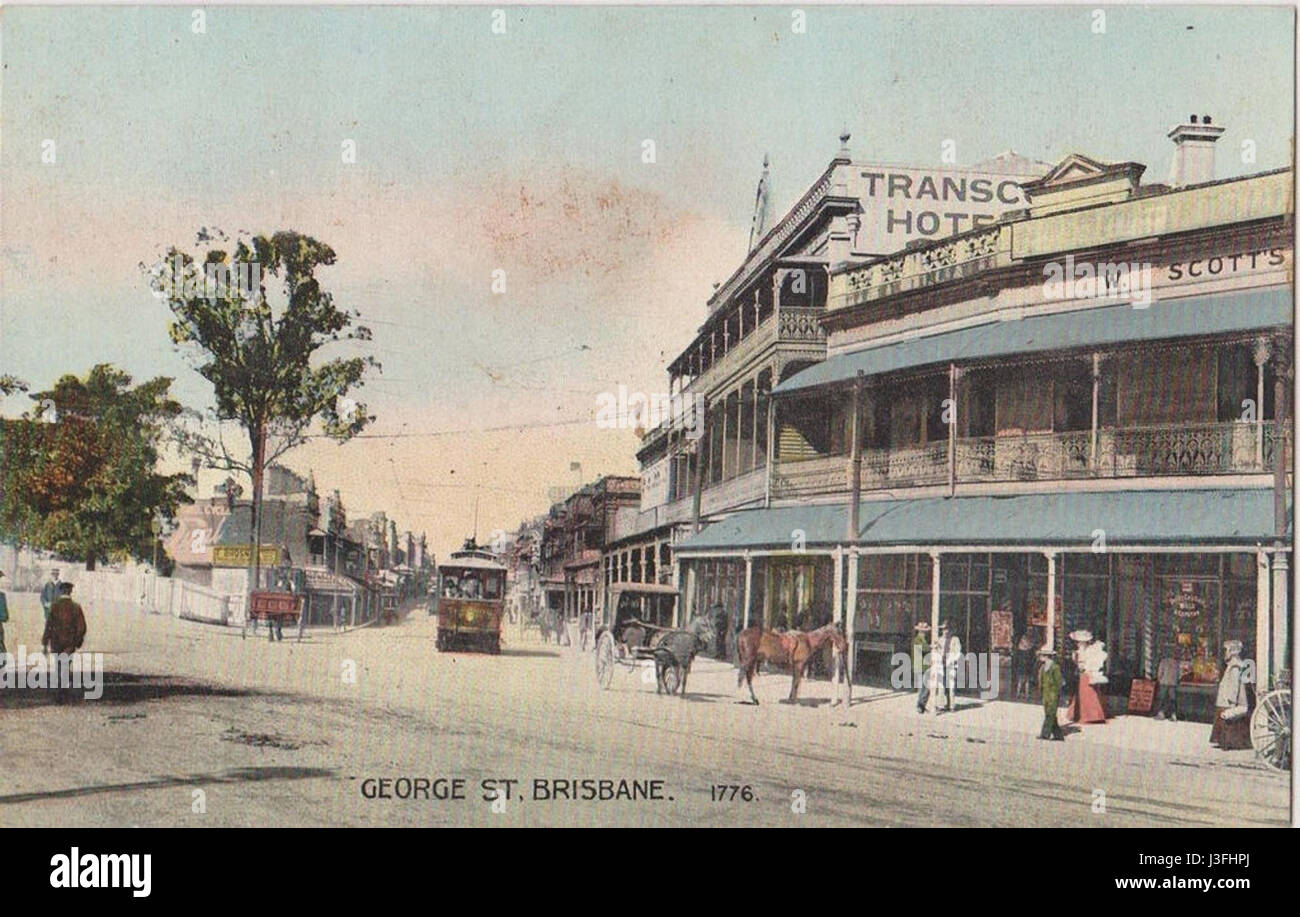 George St., Brisbane Stock Photo - Alamy