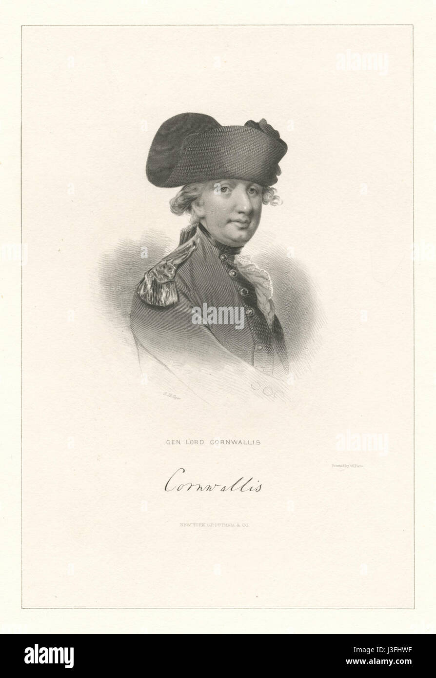 Gen. Lord Cornwallis (NYPL b12610187 423825 Stock Photo - Alamy