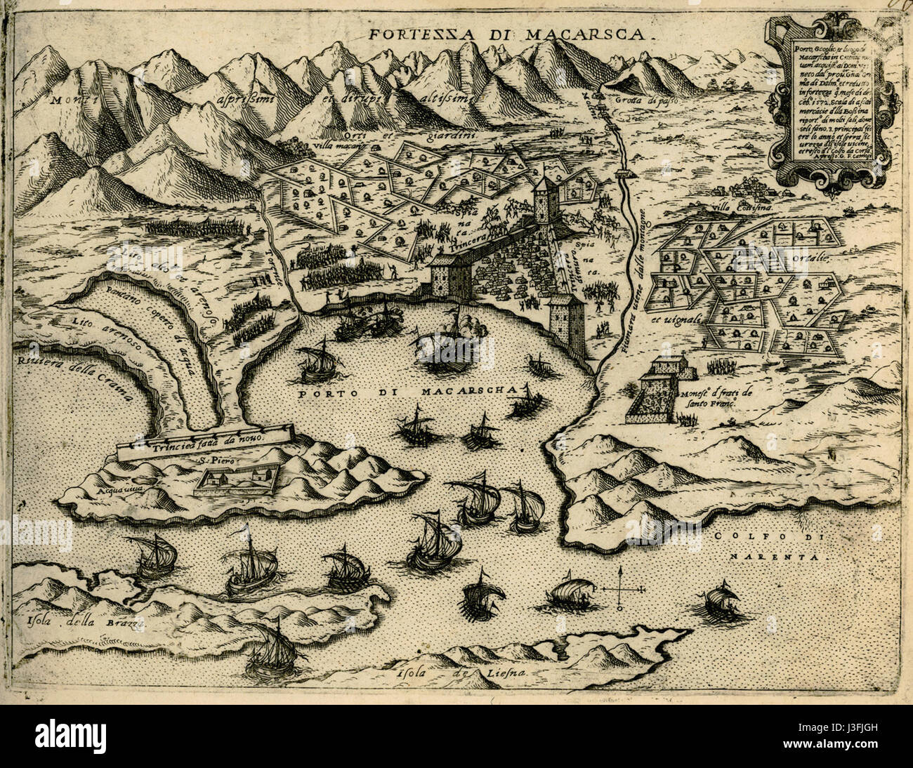This 1574 drawing by Giovanni Francesco Camocio depicts the Fortezza di ...