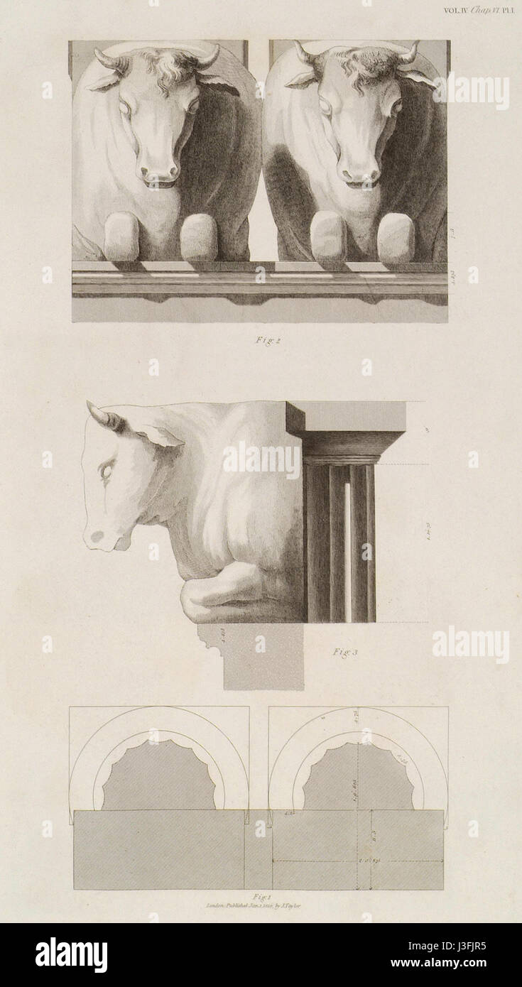 This architectural study from 1816 by Stuart James and Nicholas Revett ...