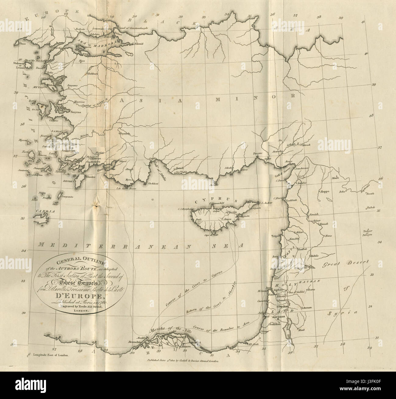 Edward Daniel Clarke's 1824 work outlines the route he traveled during ...