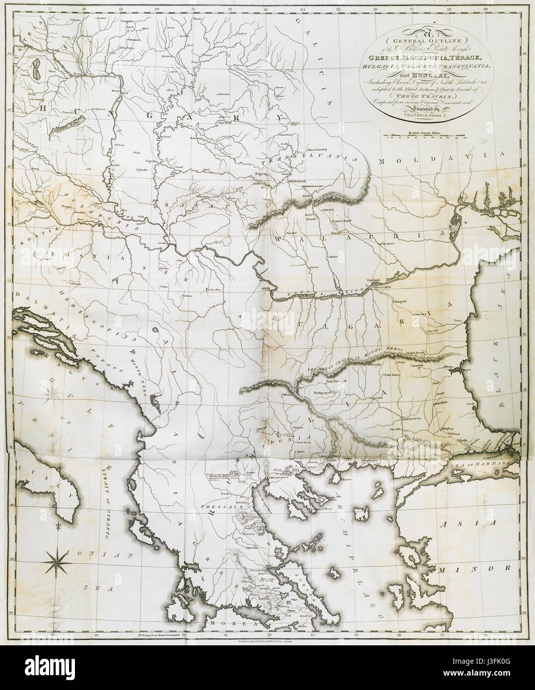 General Outline of the Authors Route through, Greece, Macedonia, Thrace ...