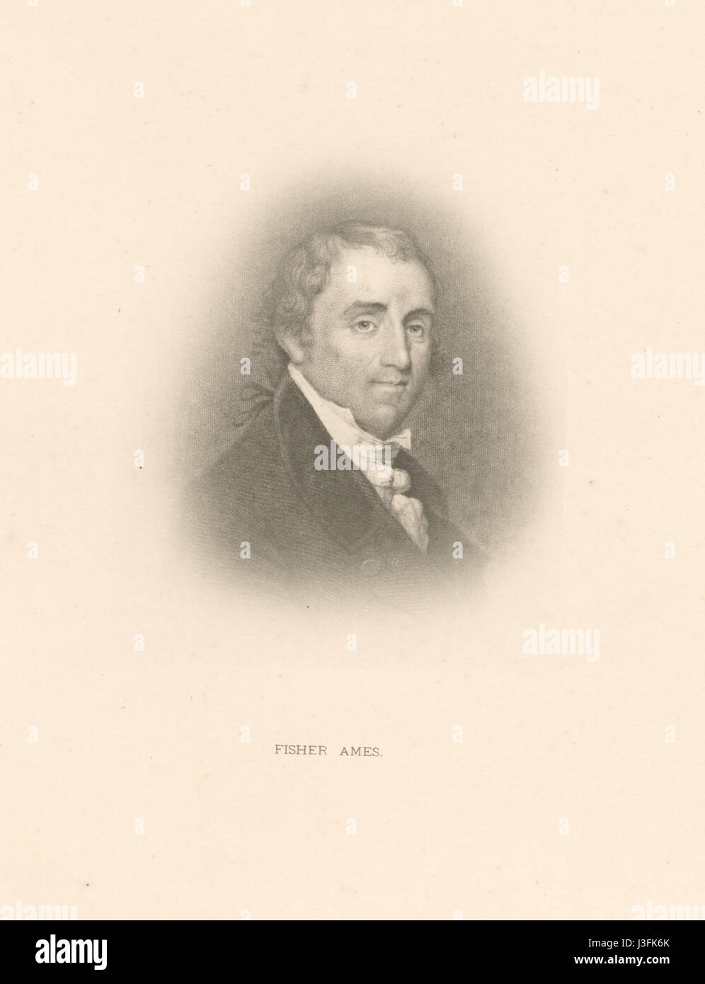 This image depicts Fisher Ames, an American statesman and politician ...