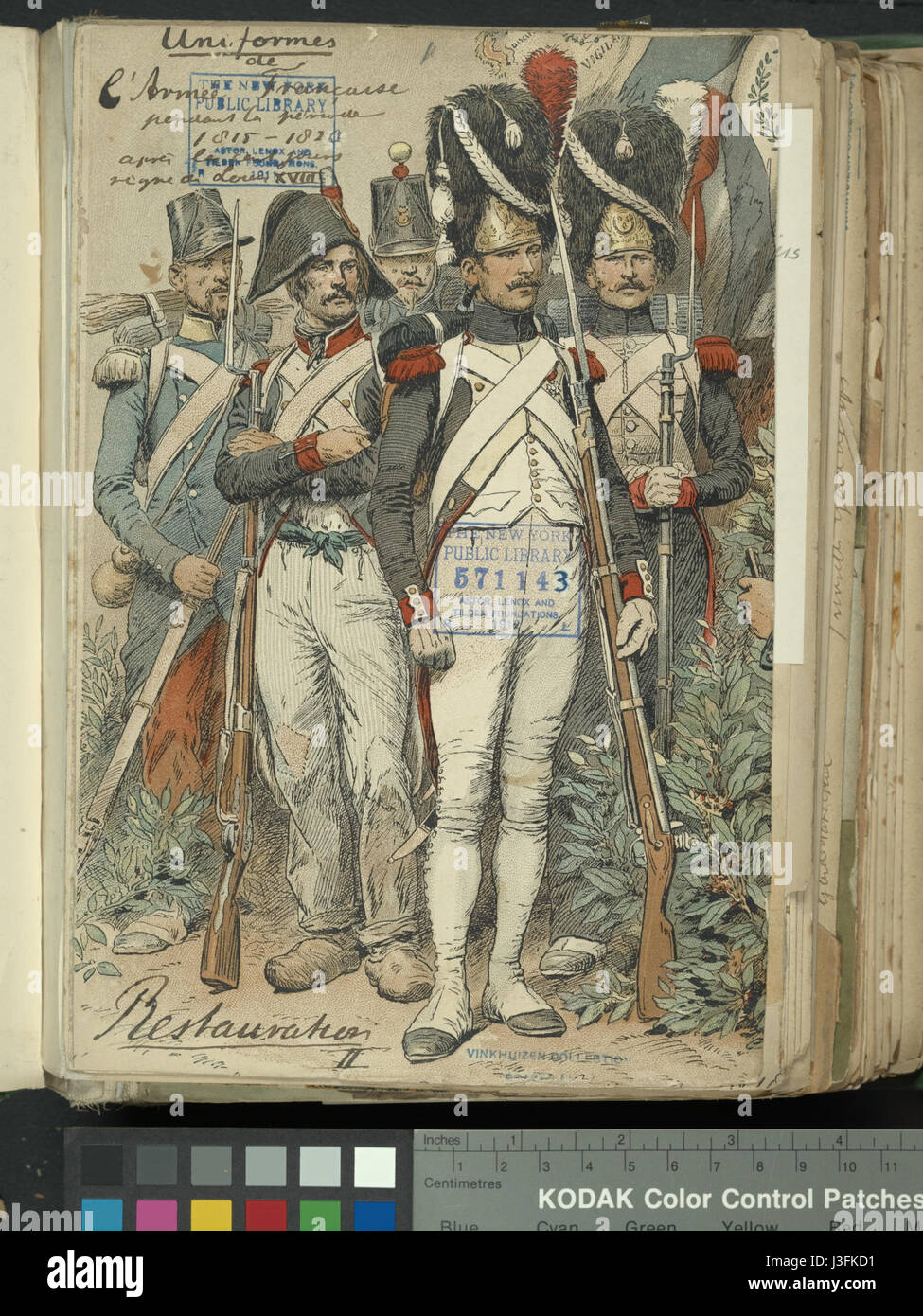 An image from 1818 depicting France, reflecting the political and ...