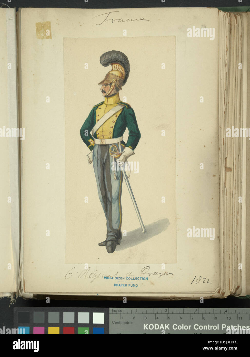 Map or document depicting France during the years 1822 and 1823 ...