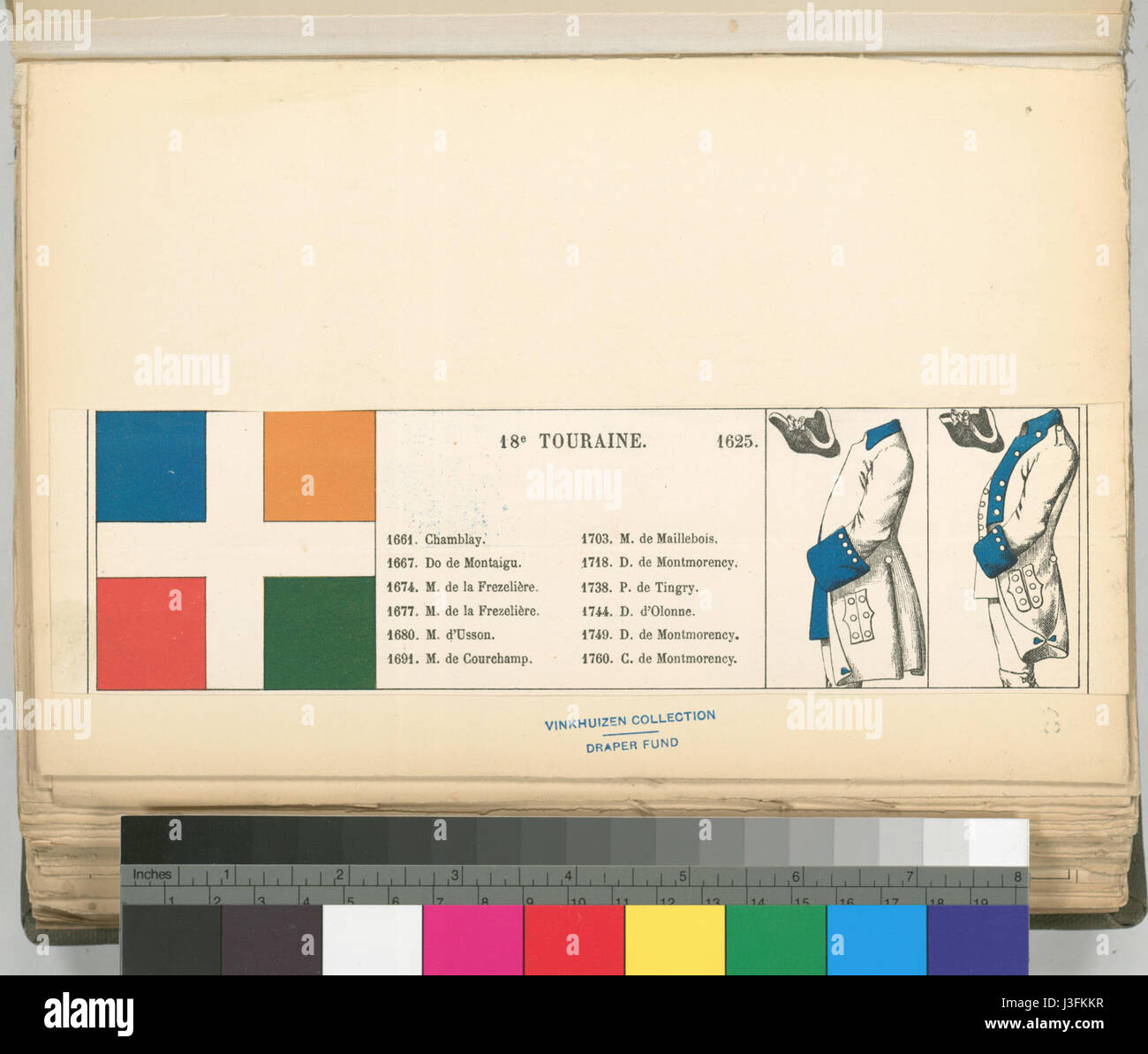 A historical document or map from France, dating back to 1764, providing insights into the ...
