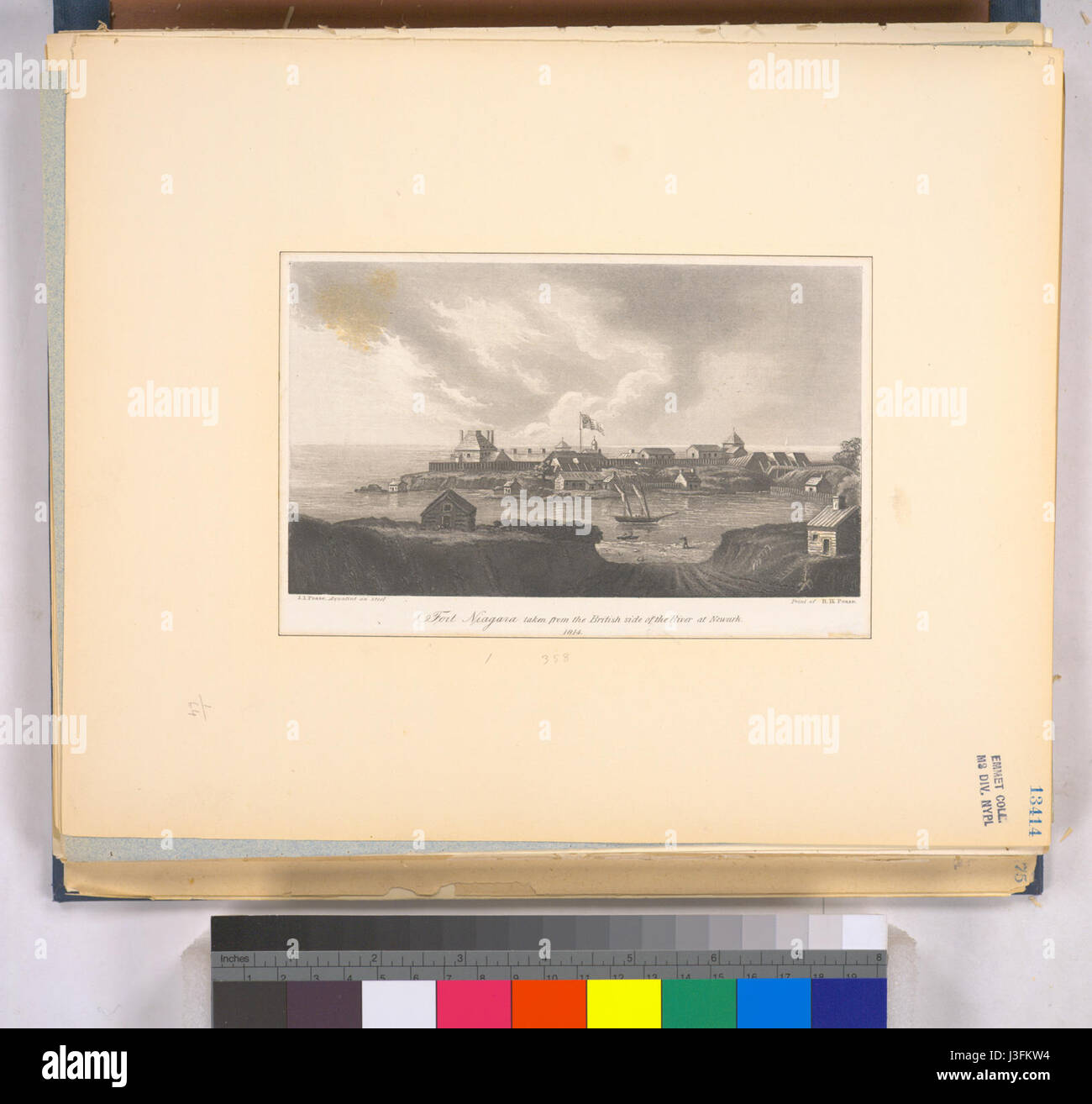 This 1814 illustration shows Fort Niagara from the British perspective ...