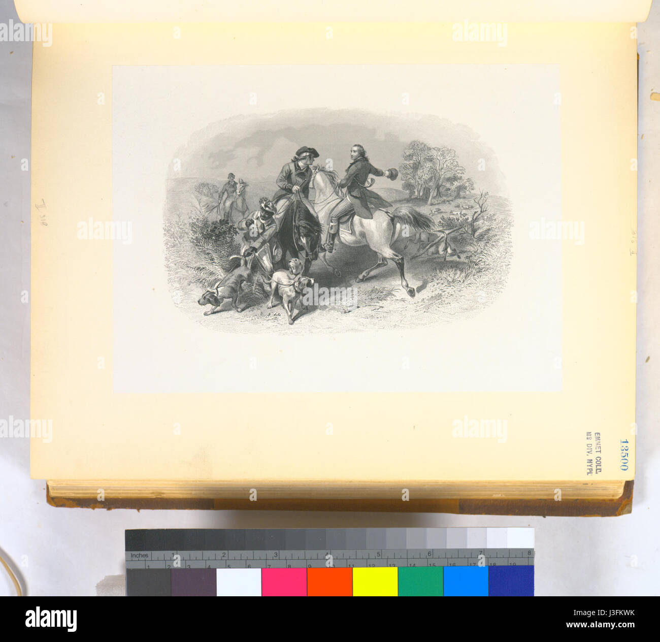 This depiction of Fox hunting with George Washington and Lord Fairfax ...