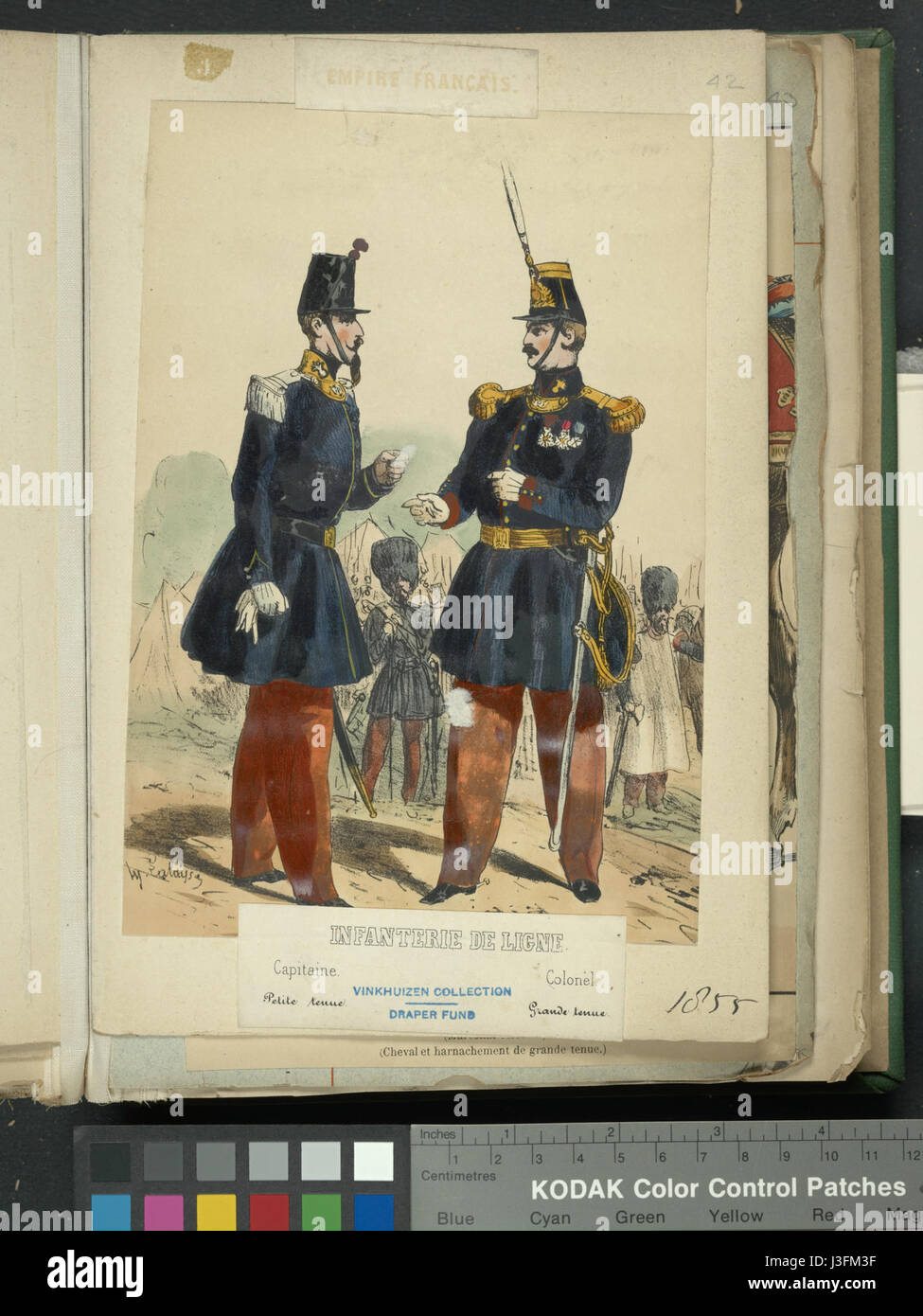 This historical document from 1854-1855 showcases important events and ...
