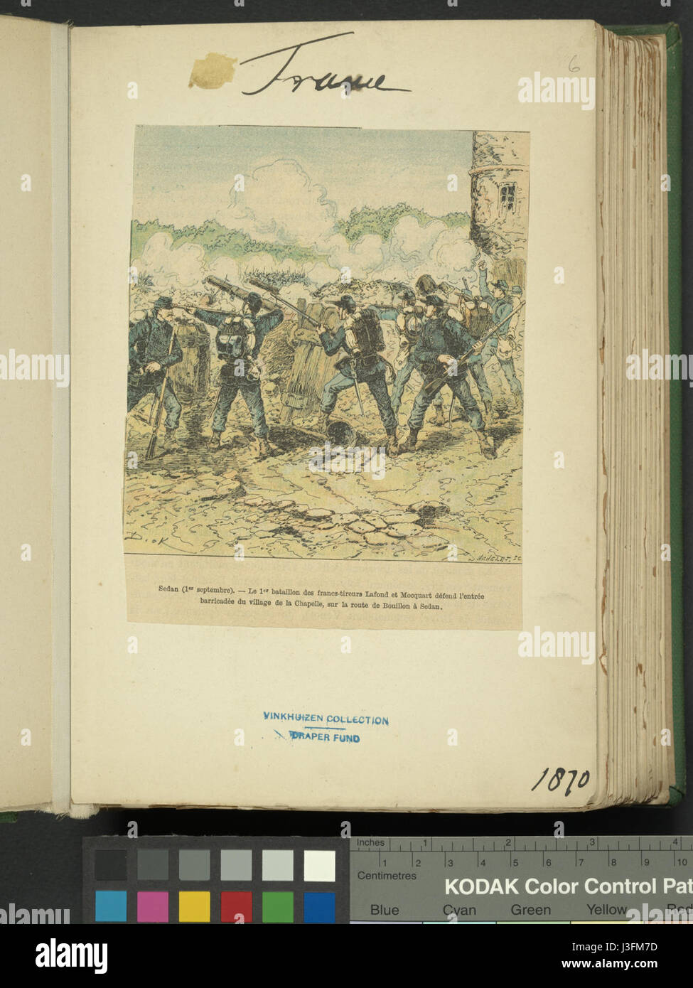 This image from 1870 depicts a scene from France, capturing a moment of ...