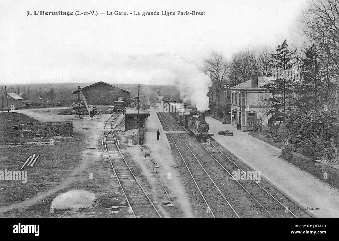 Gare L'Hermitage, built around 1900, was a train station located in ...